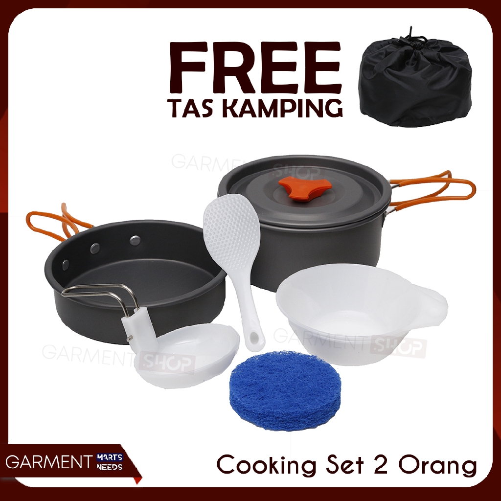 Jual Cooking Set Nesting DS 200 Untuk Outdoor Camping | Shopee Indonesia