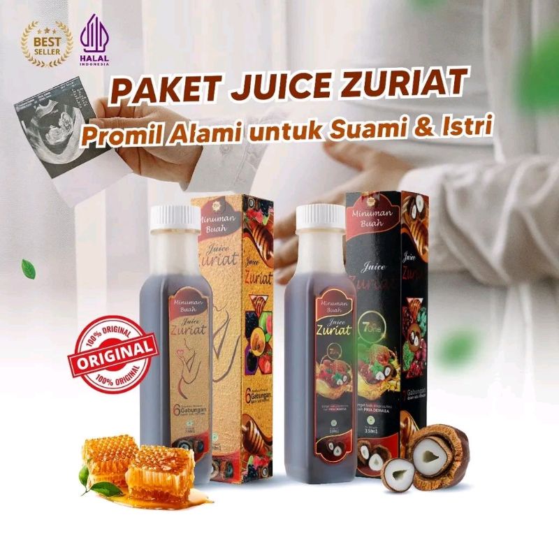 Jual PAKET PROMIL JUICE ZURIAT PENYUBUR KANDUNGAN PRIA DAN WANITA ...