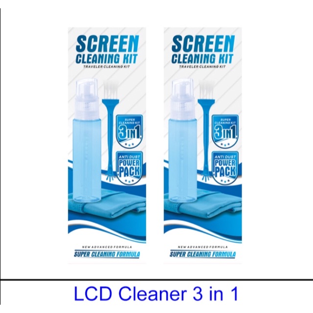 Jual LCD CLEANER KIT 3in1 sbg PEMBERSIH LAYAR LED LCD LAPTOP DAN ...