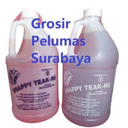 Jual Snappy Teak-Nu Teak Cleaner Formula Step 1 / 2 galon Marine Ship ...