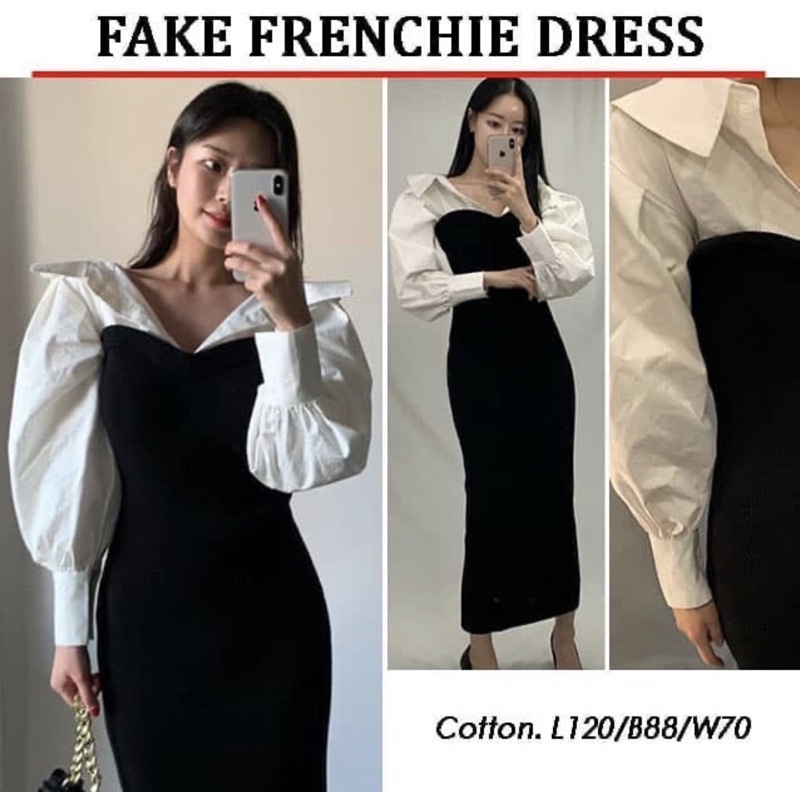 Jual Fake Frenchie Dress (IMPORT HK) | Shopee Indonesia