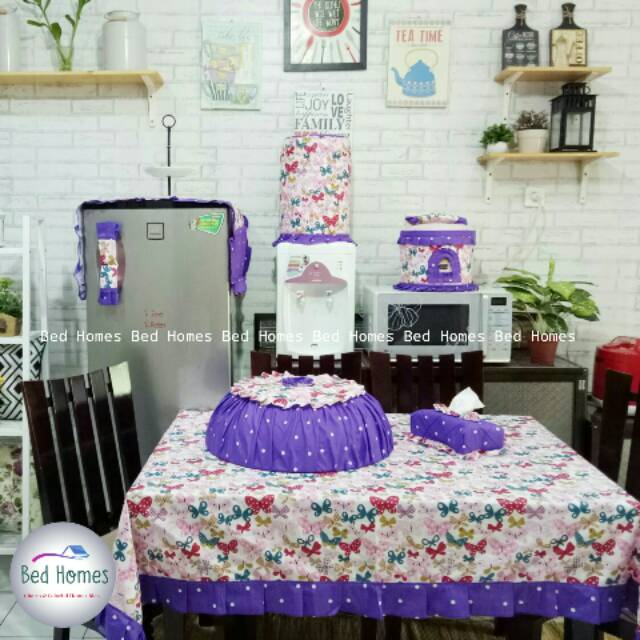 Jual Homeset Kitchen Set Butterfly Kombinasi Dottie Ungu (Meja 4K dan ...