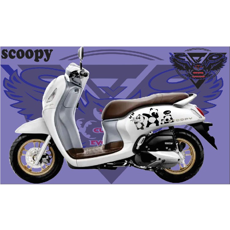 Jual stiker sticker Scoopy skupi skupy scopy full body tema Panda keren ...