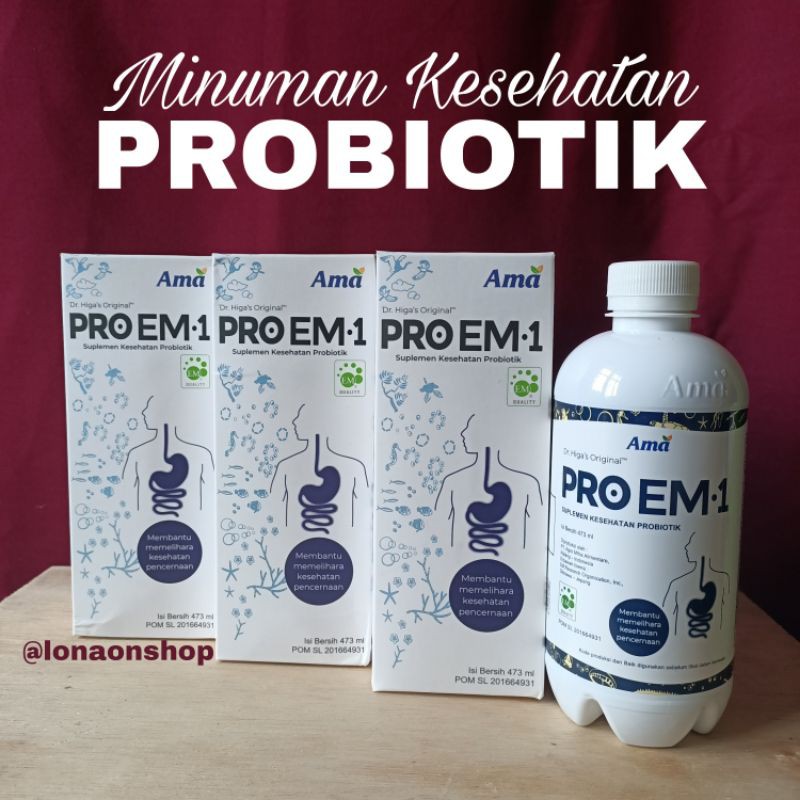Jual PRO-EM1 (Exp. JULI 2022) | PROBIOTIK MANUSIA | READY STOCK ...