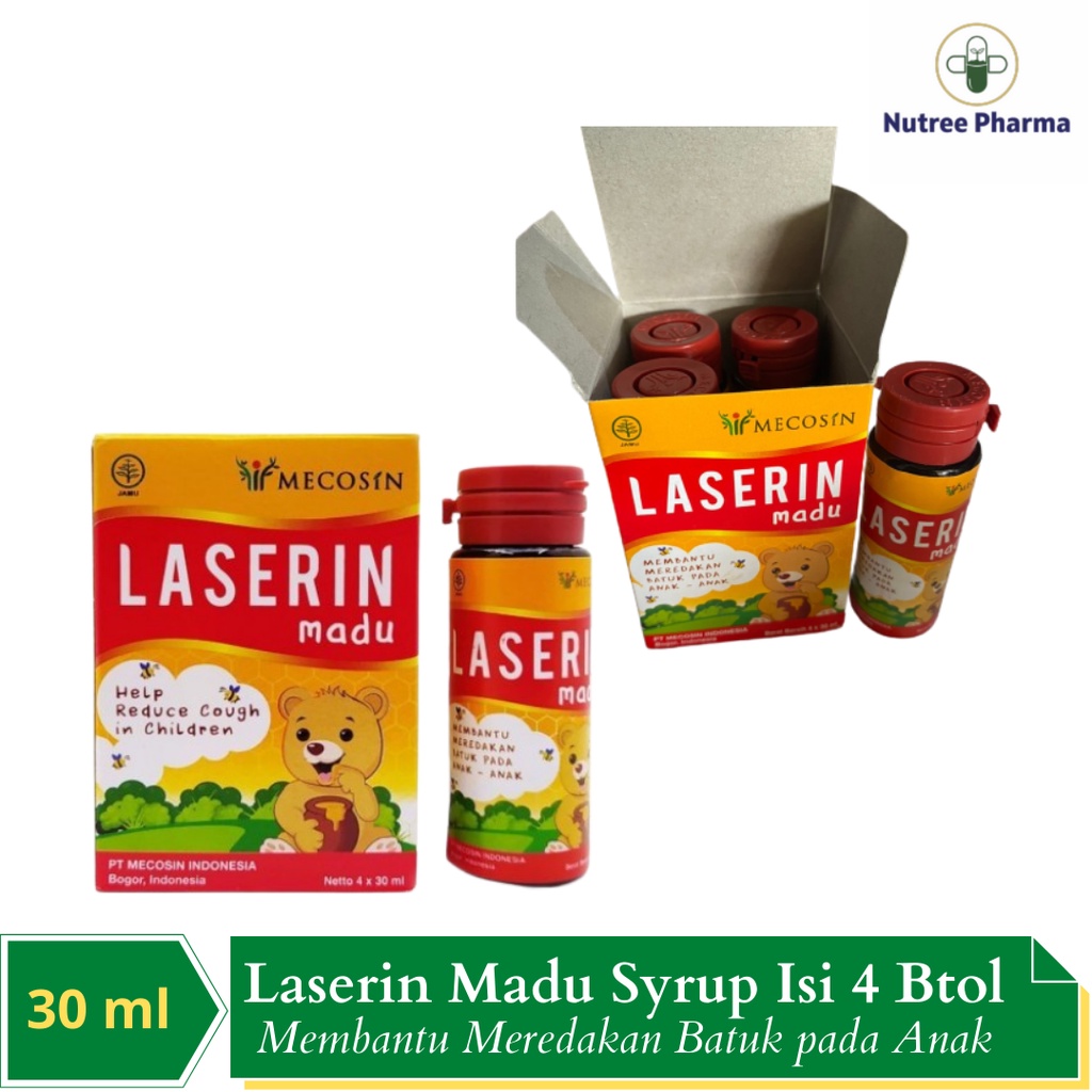 Jual Laserin Madu Sirup isi 4 x 30ml | Shopee Indonesia