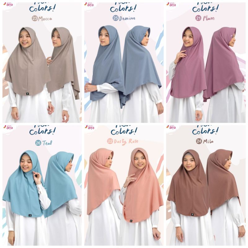 Jual Jilbab Afra Amira Warna Baru - Jilbab Arfa Amira Warna Baru | Shopee Indonesia