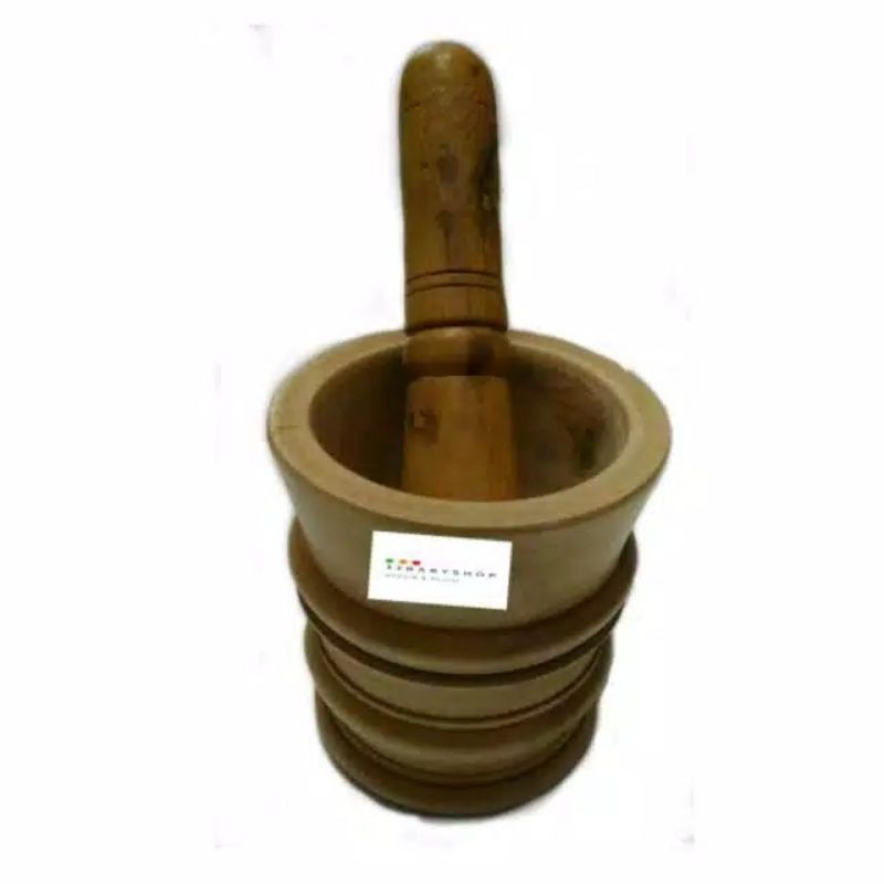 Jual Lumpang Cobek Kayu Alat Tumbuk Rempah Jamu 12 cm | Shopee Indonesia