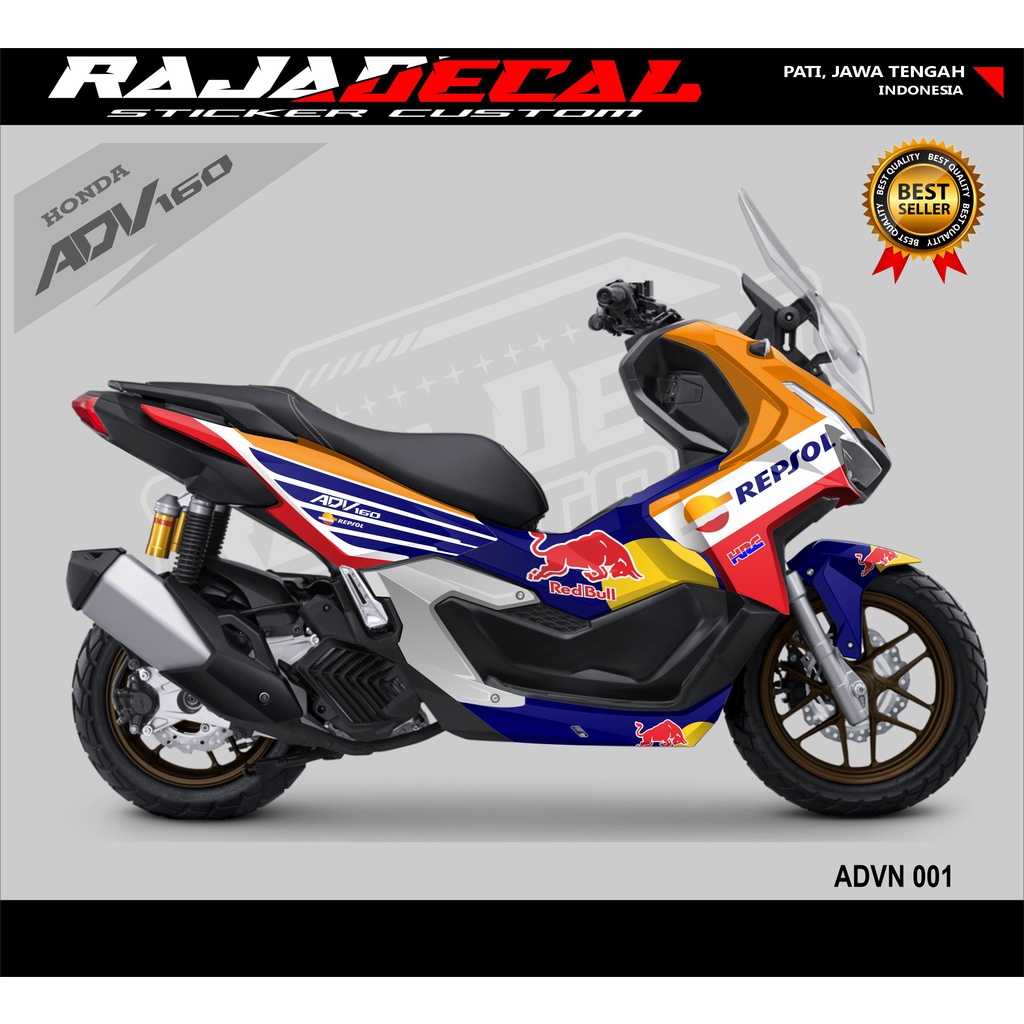 Jual Modifikasi Honda ADV 160 2022-Stiker Dekal ADV 160 Disain Motif ...