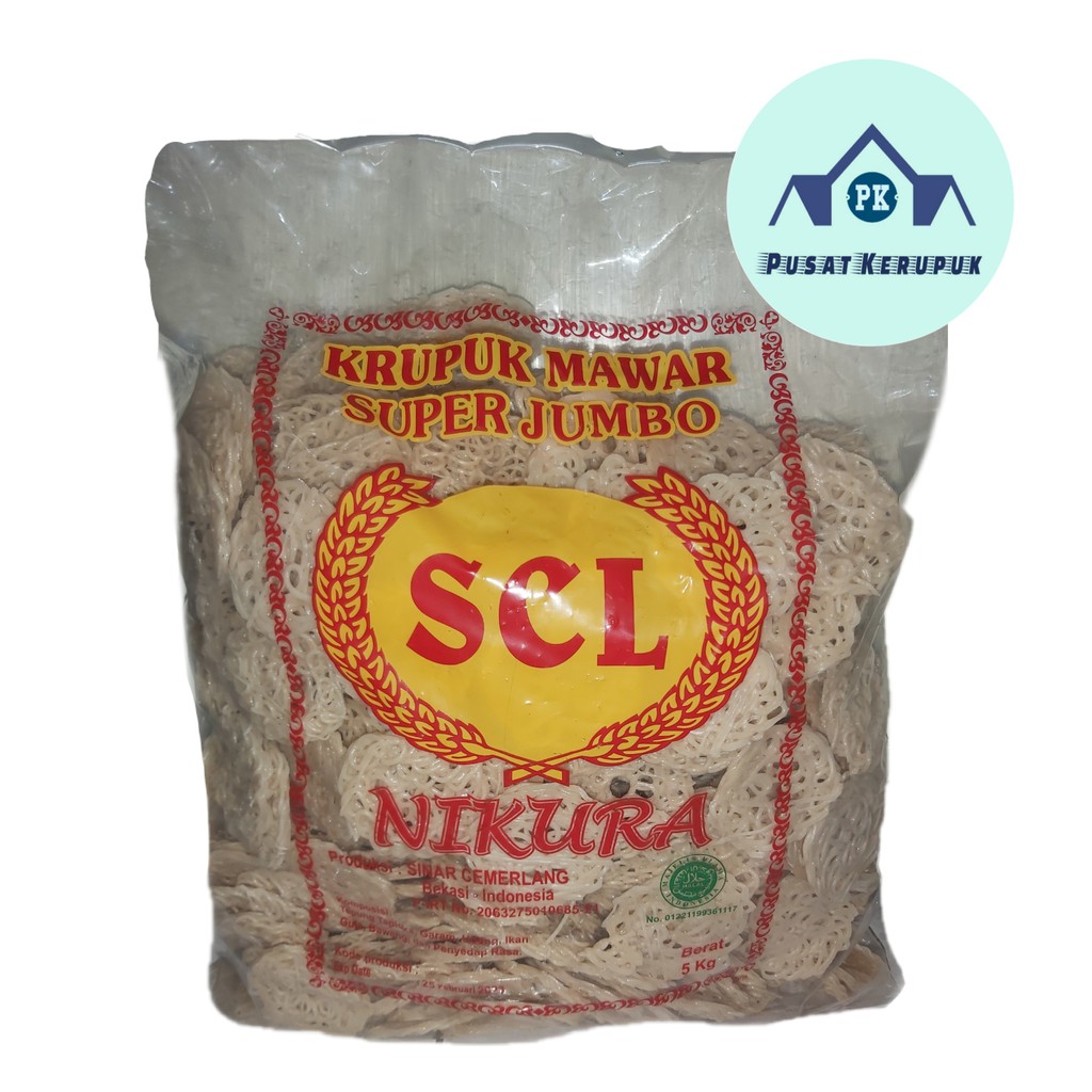 Jual Kerupuk SCL Besar/Krupuk Bunga Mawar Jumbo Mentah 5 kg/bal ...