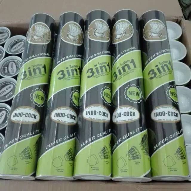 Jual SHUTTLECOCK INDOCOCK HIJAU 3IN1/INDOCOCK HITAM KOK BULUTANGKIS ...