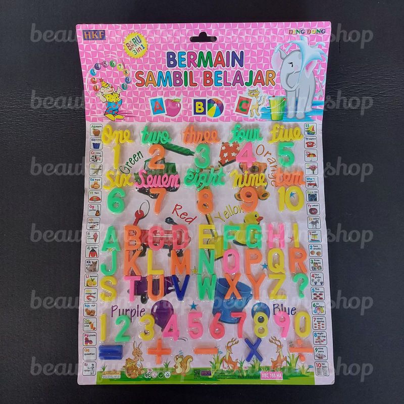 Jual Mainan edukasi huruf dan angka alphabet | belajar alfabet | mainan ...