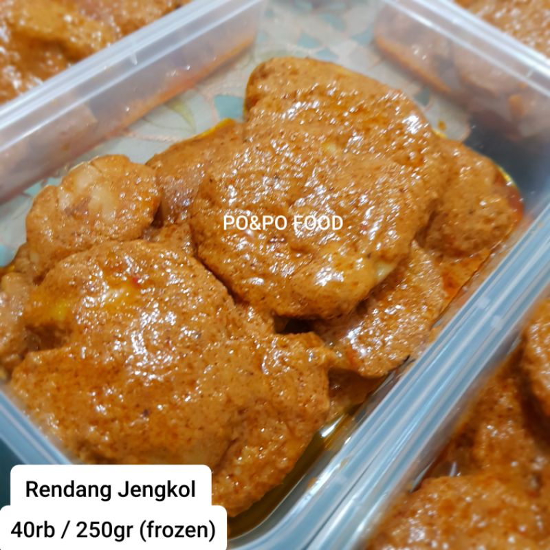Jual Rendang Jengkol 250gr Frozen | Jengkol empuk legit | Bumbu rendang | Lauk makan frozen food ...