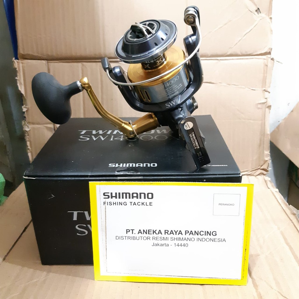 Jual Cuci Gudang SALE! Reel Shimano Twin Power 15 SW 14000 XG - Japan | Shopee Indonesia