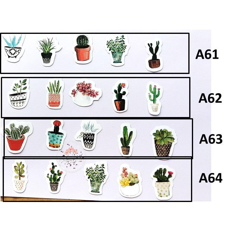 Jual Stiker Tema Tanaman Dekorasi Isi 5 pcs | Shopee Indonesia