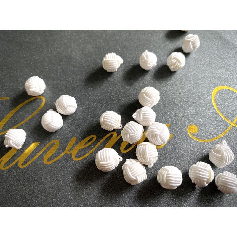 Jual KANCING BOLA SHANGHAI PUTIH MURAH(12pcs) | Shopee Indonesia