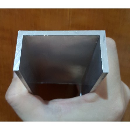 Jual Aluminium / Alumunium U Channel (Kanal U) 2" x 1", t. 1/8", L. 10 ...