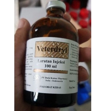 Jual veterdryl duta kaisar 100ml injeksi hewan ternak | Shopee Indonesia