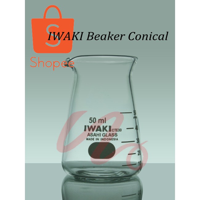 Jual Beaker Conical Phlips 100ml IWAKI 1080BK100 | Shopee Indonesia