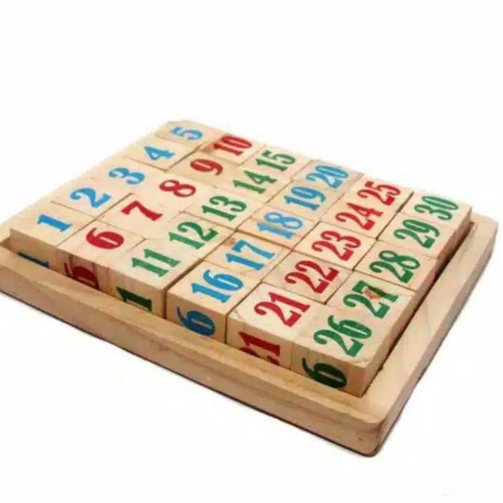 Jual Penjualan Istimewa Paket Hemat 3pcs Balok Natural (Balok Angka ...