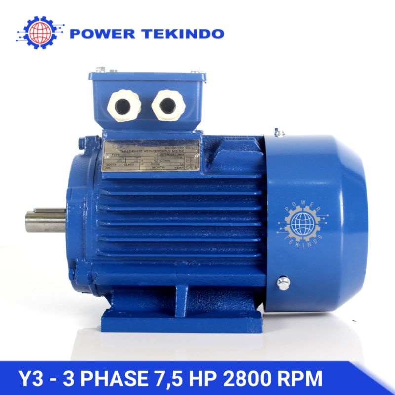 Jual Famoze Pro Dinamo 3 Phase 7,5 HP 2800 RPM Y3 Elektro Motor Dinamo Gearbox Pompa Diesel ...
