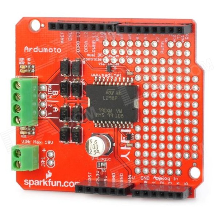 Jual ardumoto motor driver L298P shield for arduino | Shopee Indonesia