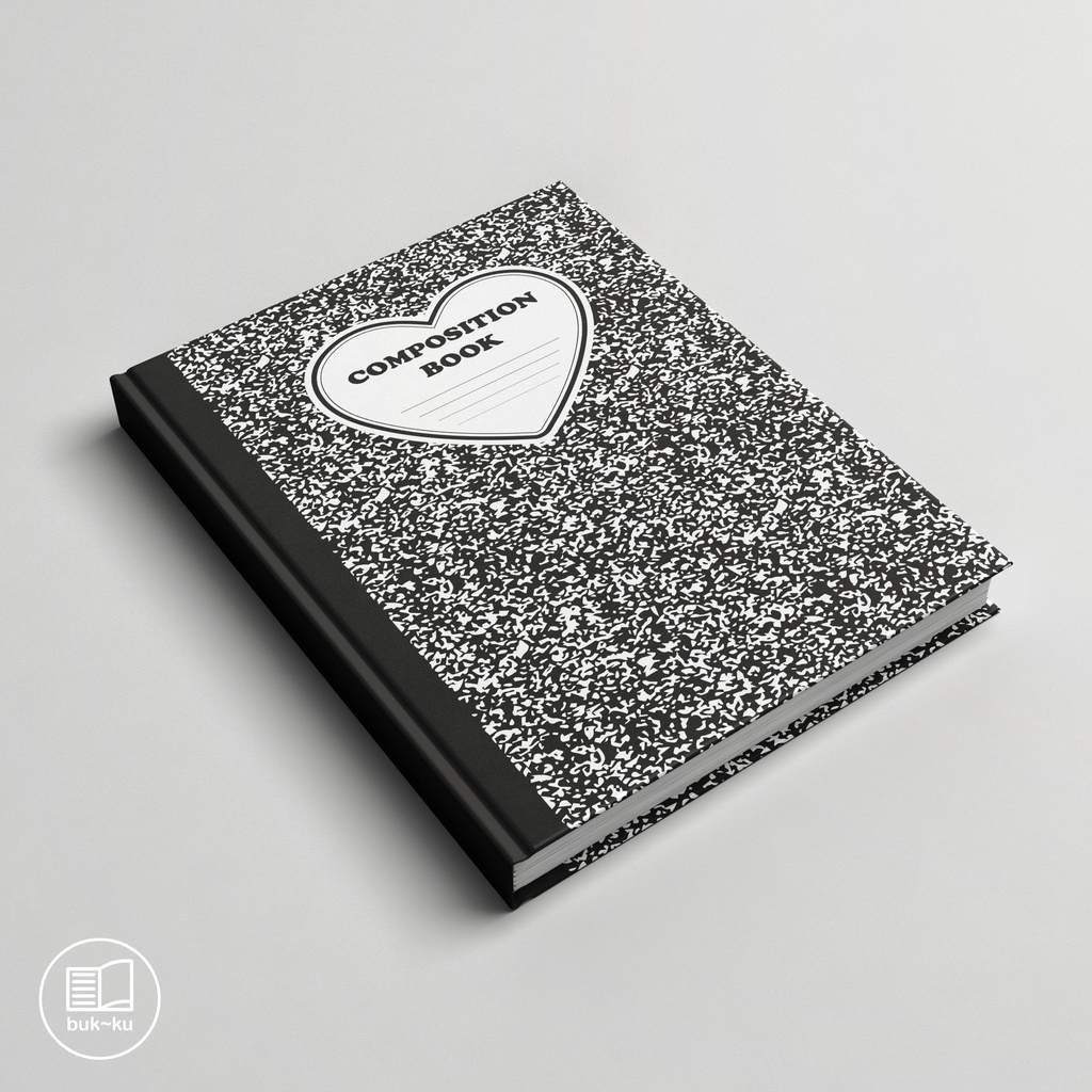Jual Notebook custom Composition Book Love catatan buku composition ...