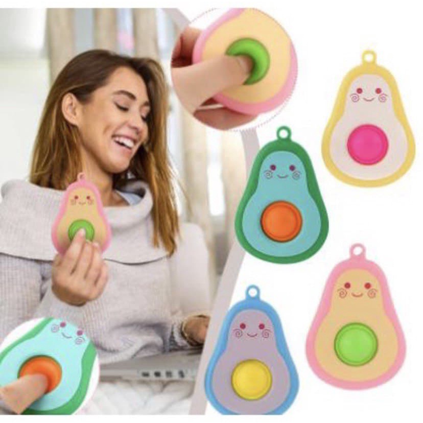 Jual Simple Dimple Dimpel Karakter Avocado Alpukat Cone Lollipop Mainan ...