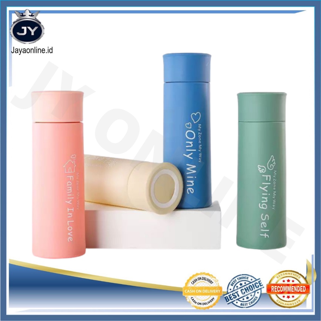 Jual JY BM3 Botol Minum Kaca My Zone My Way 400 ML Botol Minum Tumbler Botol Minum Import Murah ...