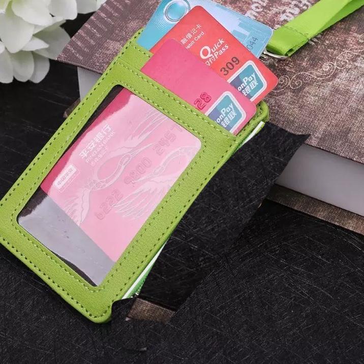 Jual [PRODUK MWPRP] Name Tag Kulit Holder Kalung Gantung Dada Id Card 4 ...