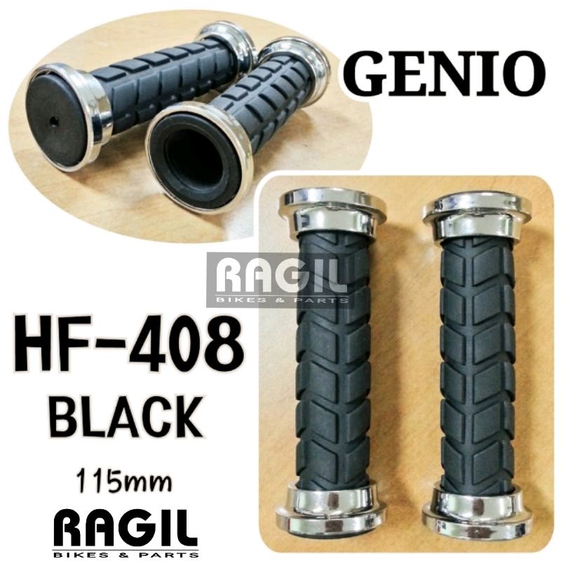 Jual HANFAT SEPEDA GENIO RING CHROME KROM HITAM HANDGRIP HAND GRIP ...
