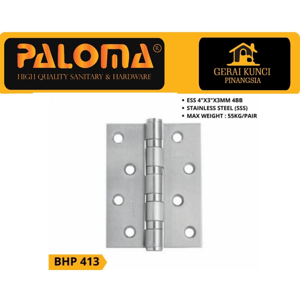 Jual Engsel pintu Paloma BHP 413 4"3MM 4BB SSS | Shopee Indonesia