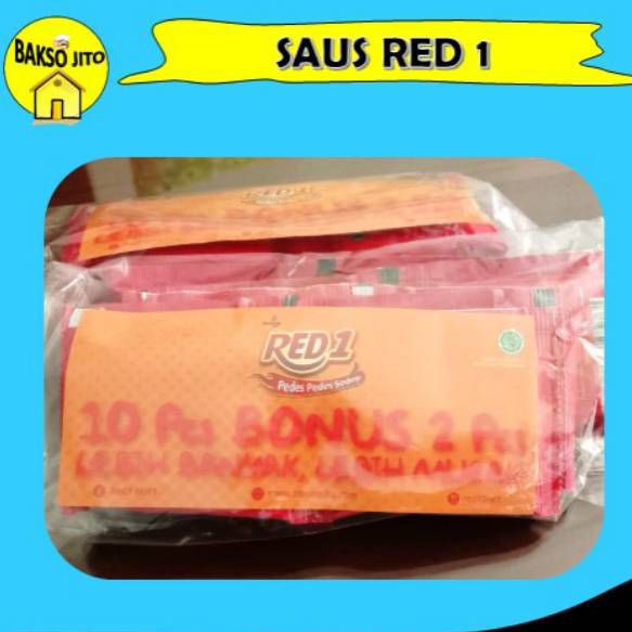 Jual Saus Red 1, 1 renceng isi 12 sachet | Shopee Indonesia