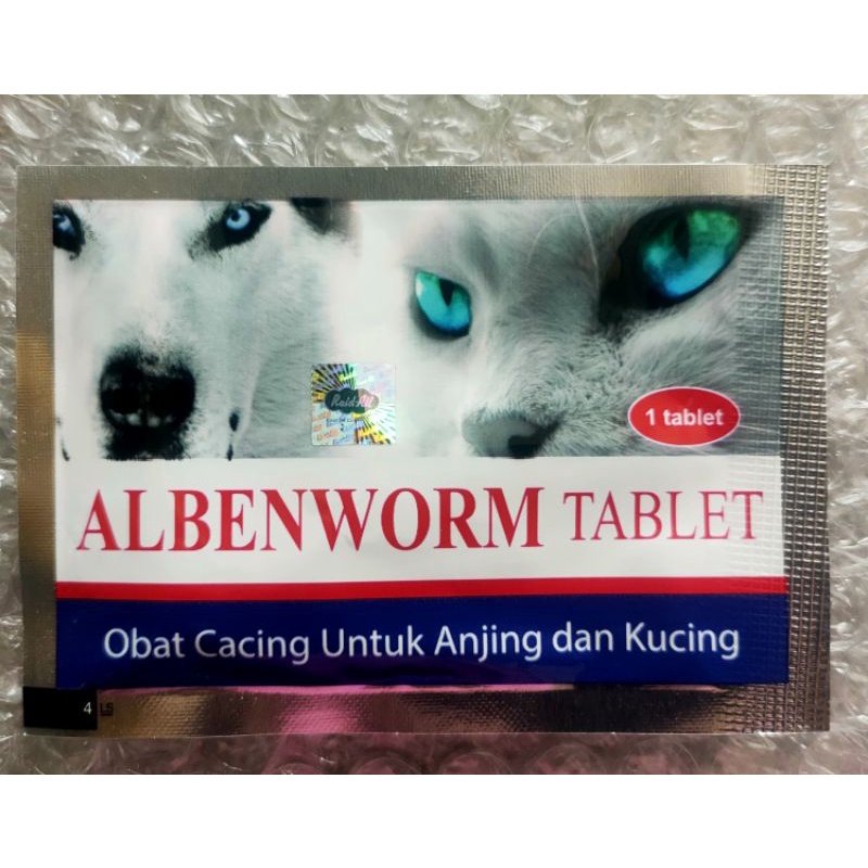 Jual albenworm tablet obat cacing untuk anjing dan kucing-raid all ...