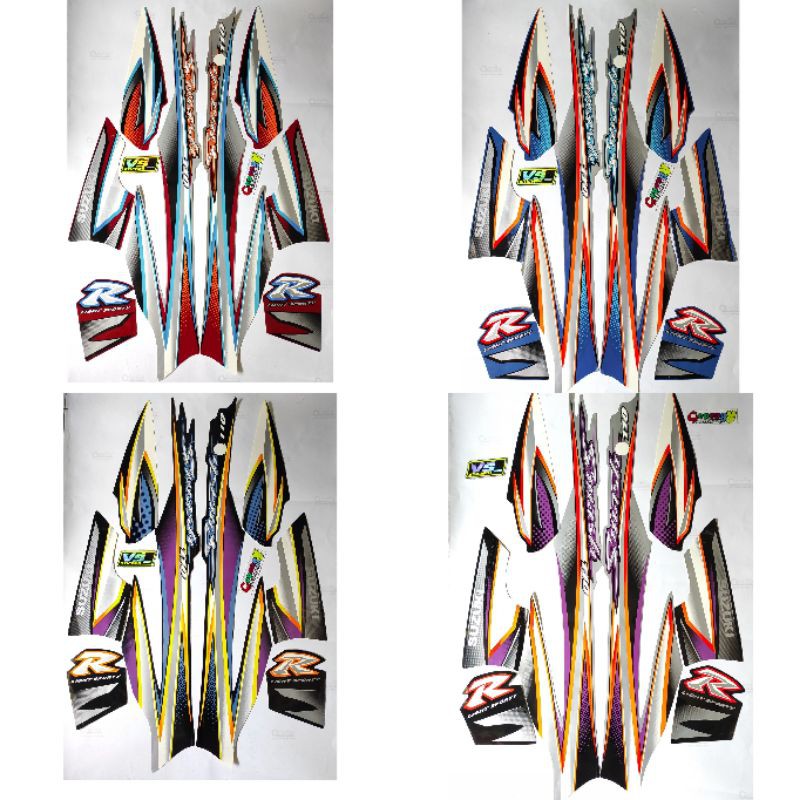 Jual STRIPING MOTOR SUZUKI SMASH 110 R 2005 2006 LIST BODY STANDAR ...