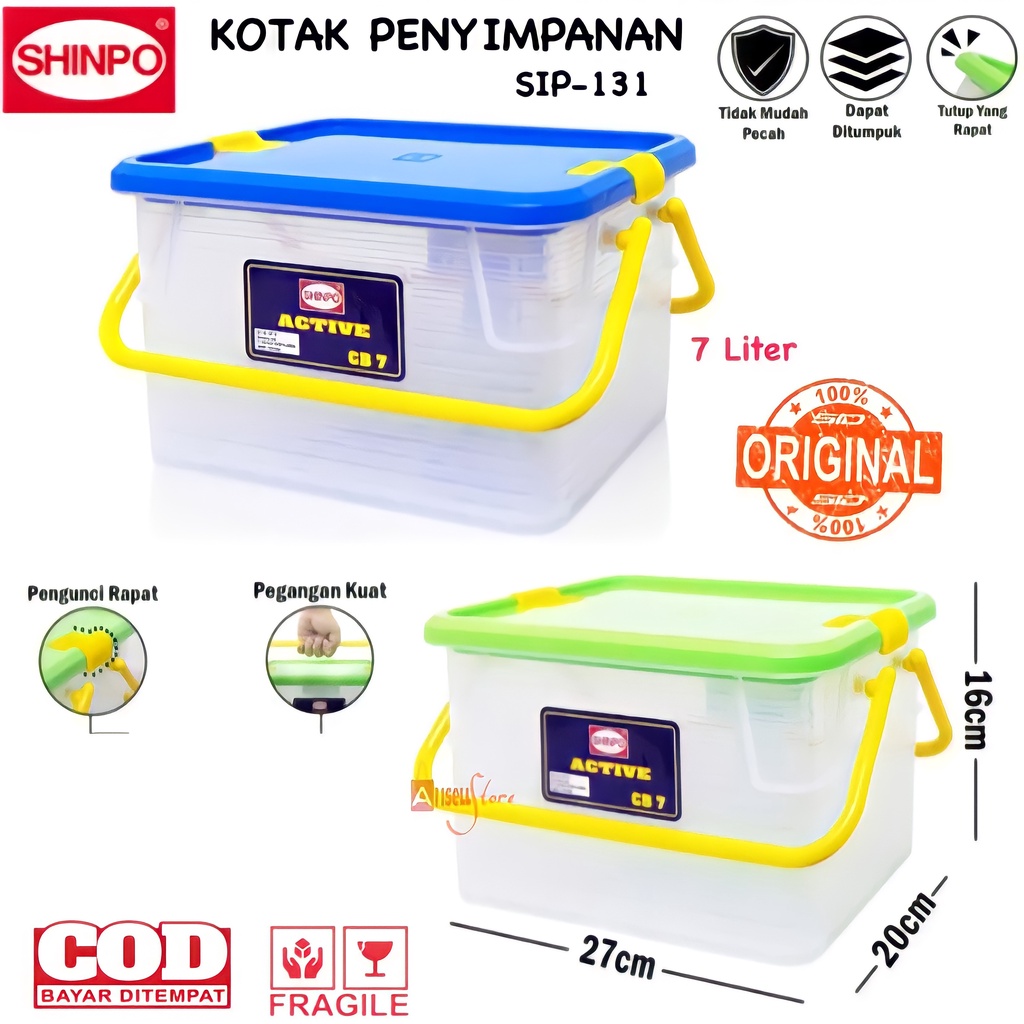 Jual ( BISA COD ) PROMO SHINPO SIP-131 CB 7 ACTIVE KOTAK PENYIMPANAN ...