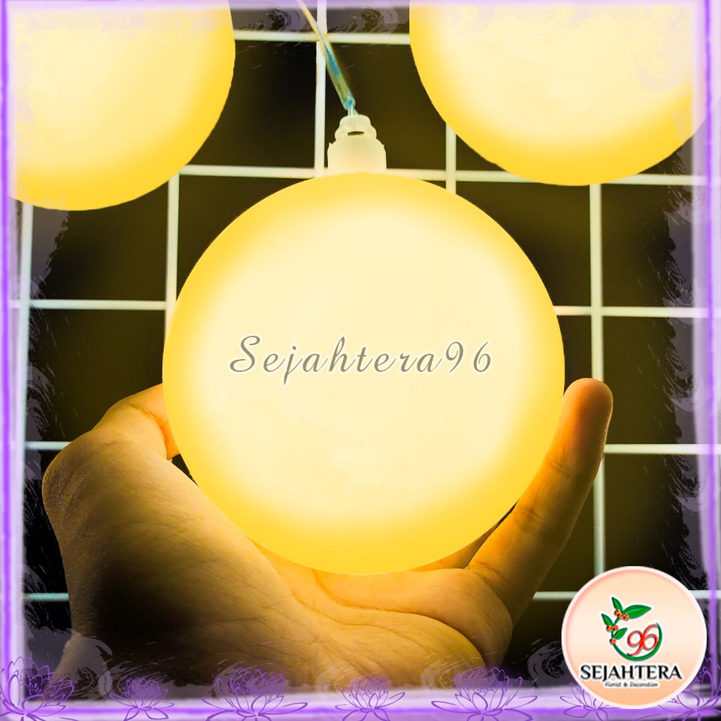 Jual Lampu Bola Plastik Gantung Putih Susu LED 1 Set Isi 10 - Bulb ...
