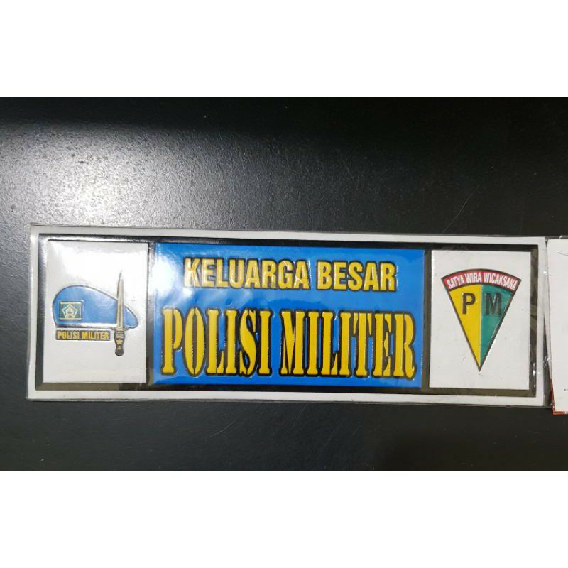 Jual Stiker PM, stiker polisi militer panjang, stiker PM embos | Shopee ...