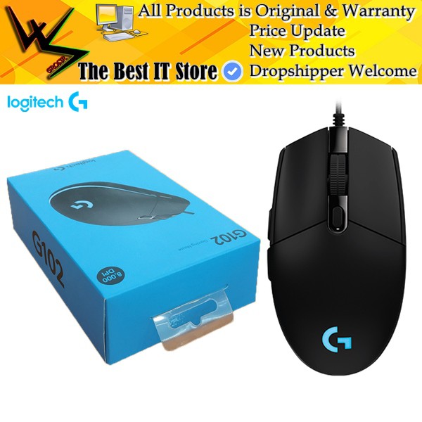 Jual Logitech G102 Prodigy RGB Gaming Mouse | Shopee Indonesia