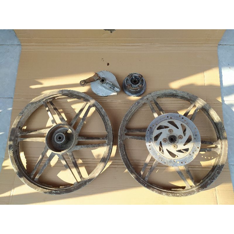 Jual Velg racing enkei japan motor kawasaki ZX 125 original | Shopee ...