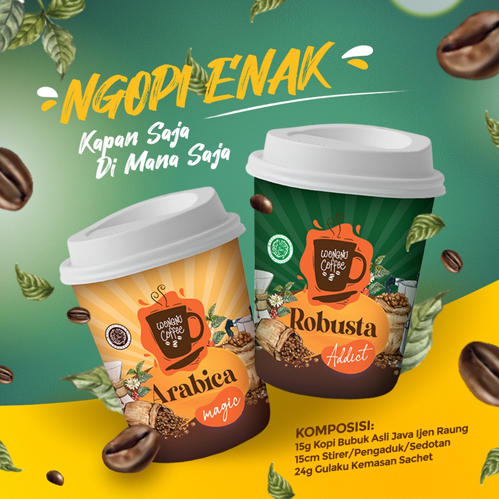 Jual Kopi Robusta dan Arabica | Include Gula Sachet dan Stirer | Shopee ...