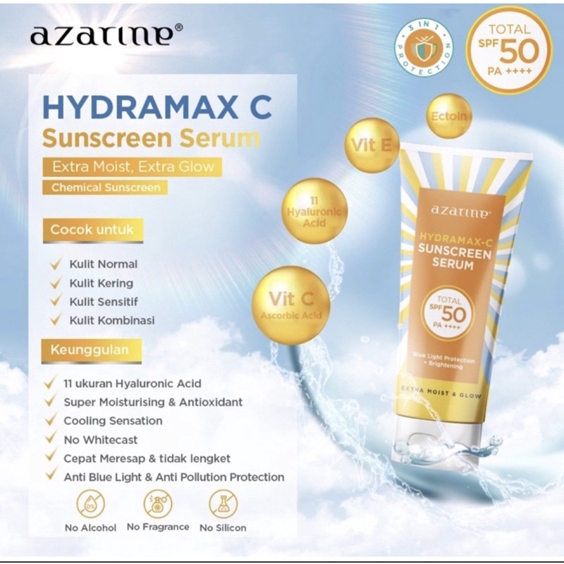 Jual AZARINE - HYDRASOOTHE SUNSCREEN GEL SPF 45 MIST SPF 50 HYDRAMAX C ...