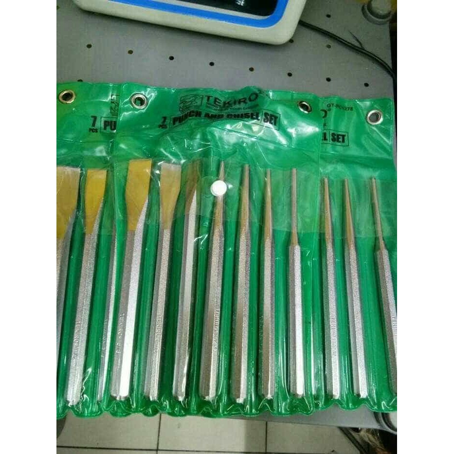 Jual Tekiro Pahat Set 7 pcs / Punch and chisel 7 pcs | Shopee Indonesia