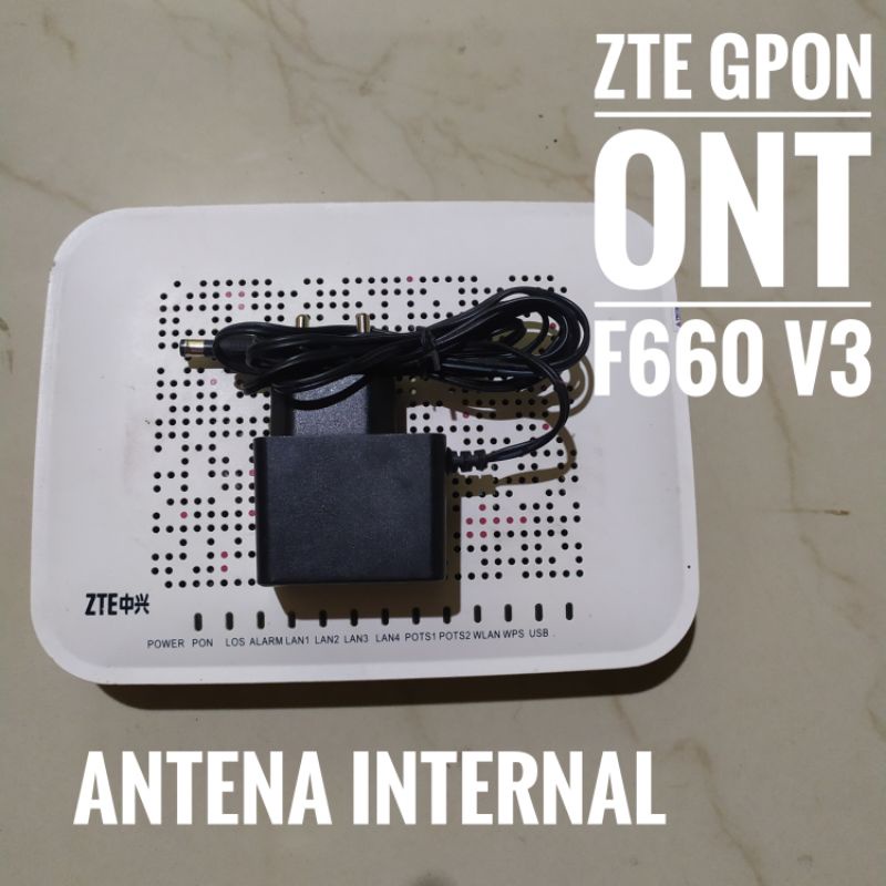 Jual Modem Wifi GPON ONT ZTE F660 V3 Antena Internal Bukan EPON | Shopee Indonesia