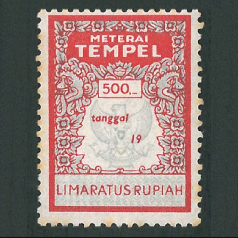 Jual Meterai Materai Tempel Lama Tahun 1970 Rp 500 | Shopee Indonesia