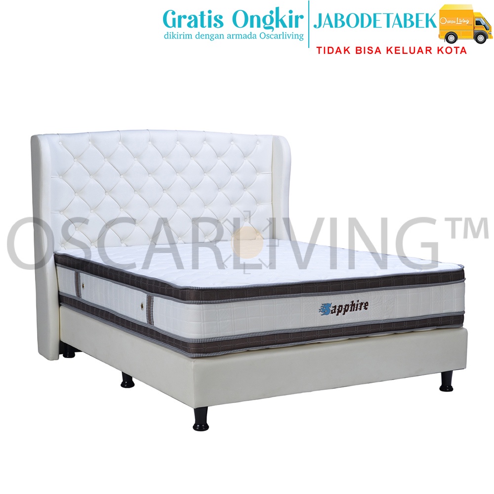 Jual Eversoft Sapphire Kasur Springbed Double Plushtop Tebal 30 Cm Set ...