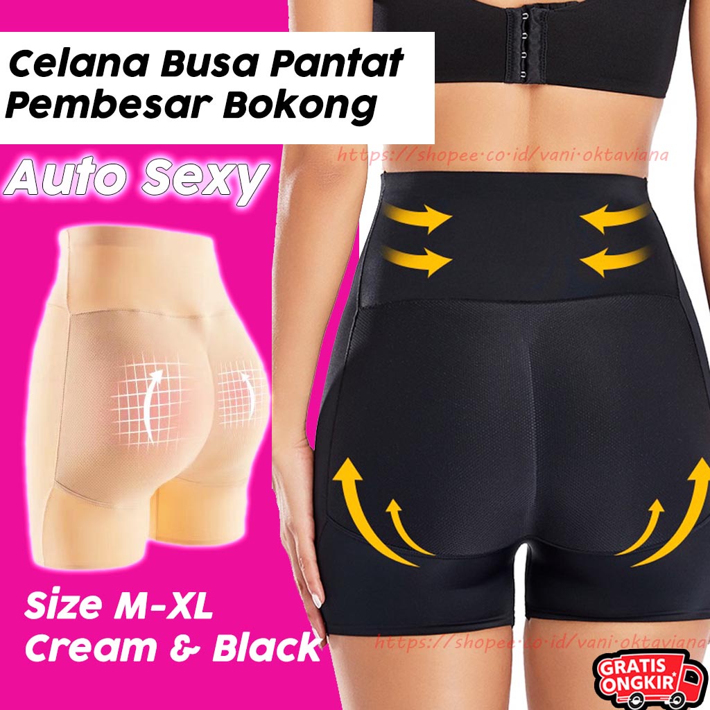 Jual Celana Dalam Busa Pantat CD Busa Pantat Palsu Butt Lifter Panties Celana Pantat Pembesar ...
