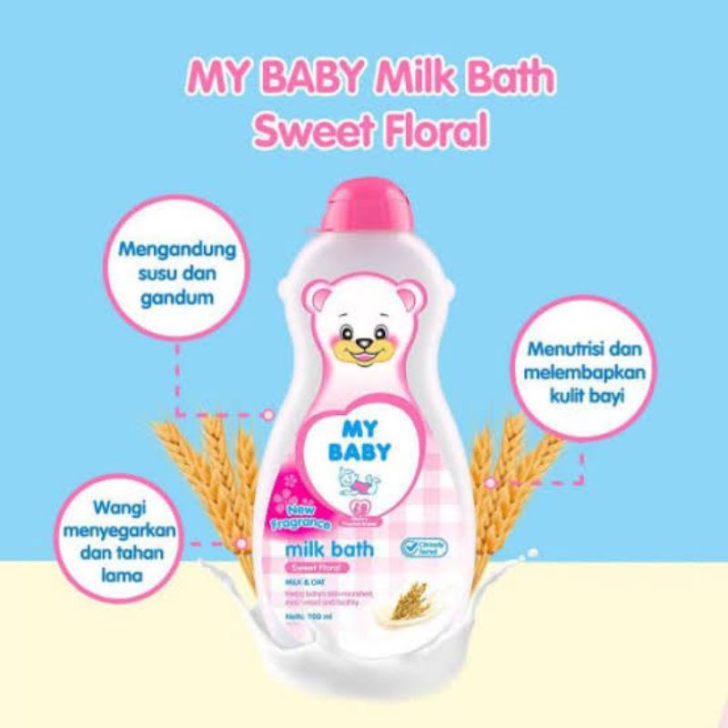 Jual my baby milk bath sweet floral 200ml | Shopee Indonesia