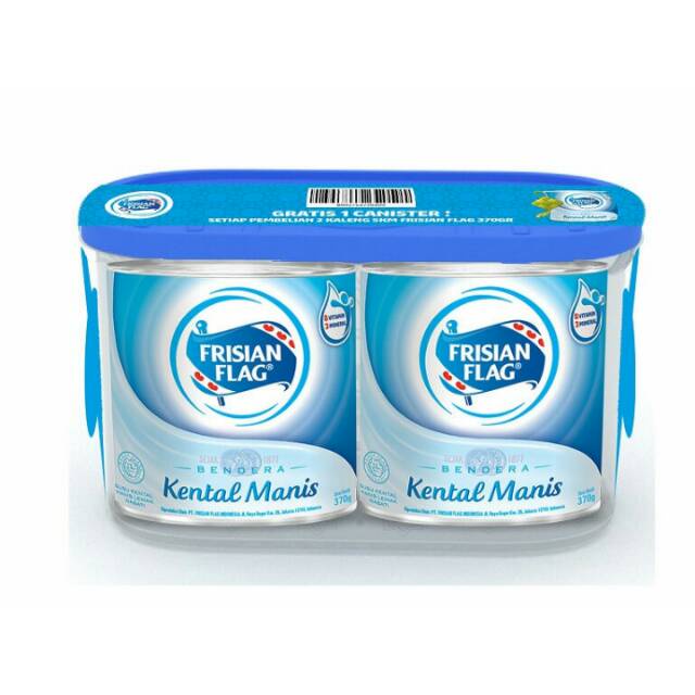 Jual Frisian Flag Kaleng putih 2pcs x 370gr / Canister Bendera putih ...