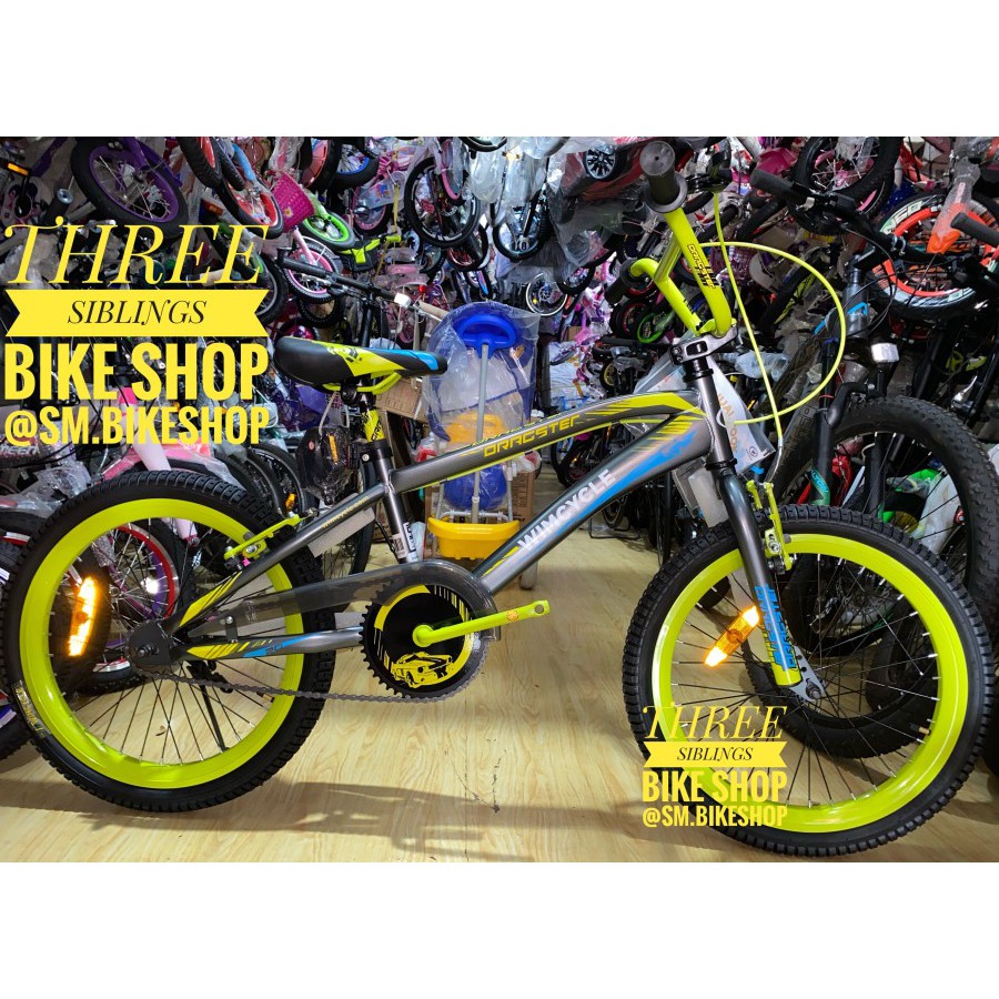 Jual SEPEDA BMX WIMCYCLE DRAGSTER 20 INCH GREY GREEN | Shopee Indonesia