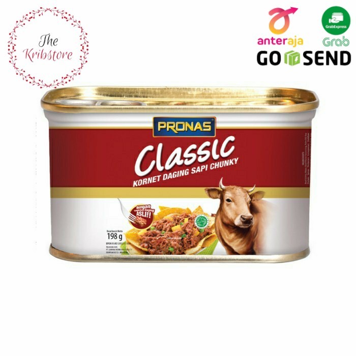 Jual PRONAS Corned Beef Classic Chunky Kornet Daging Sapi 198 gr ...